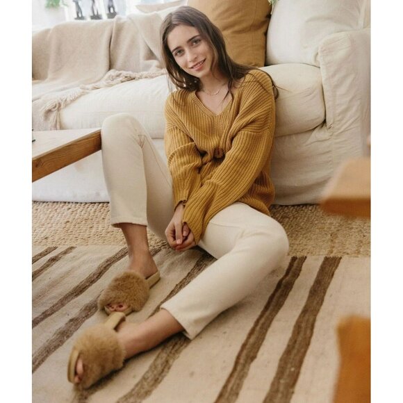 Jenni Kaye | Shoes | Brand New Jenni Kayne Shearling Slide Sandals Size ...